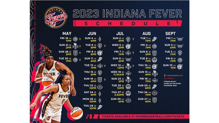 Fever announces 2023 schedule