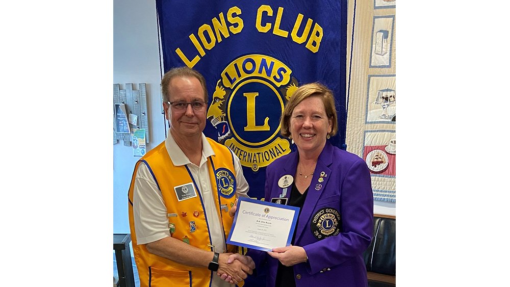 Noblesville Lions challenged by District Governor Julia Kozicki