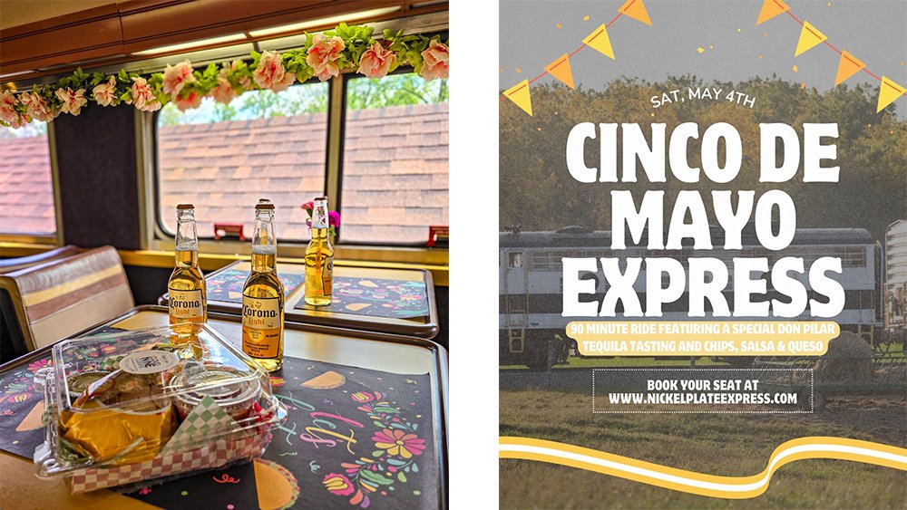 Celebrate Cinco de Mayo with tequila tasting aboard Nickel Plate Express