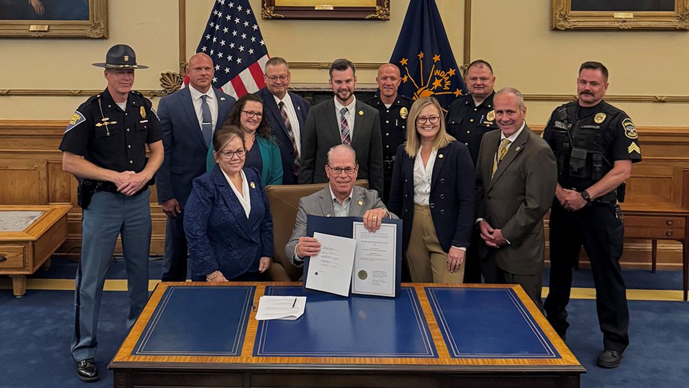 Governor ceremonially signs Shonkwiler’s bill to improve police data ...