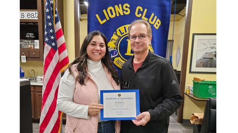Noblesville Lions welcome Alicia Klingerman of Family Promise