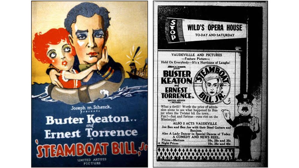 See vintage film “Steamboat Bill Jr.” at Noblesville Preservation Hall